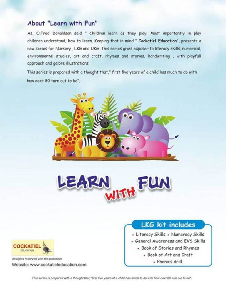 Learn with Fun - Stories and Rhymes - LKG | Educational Books